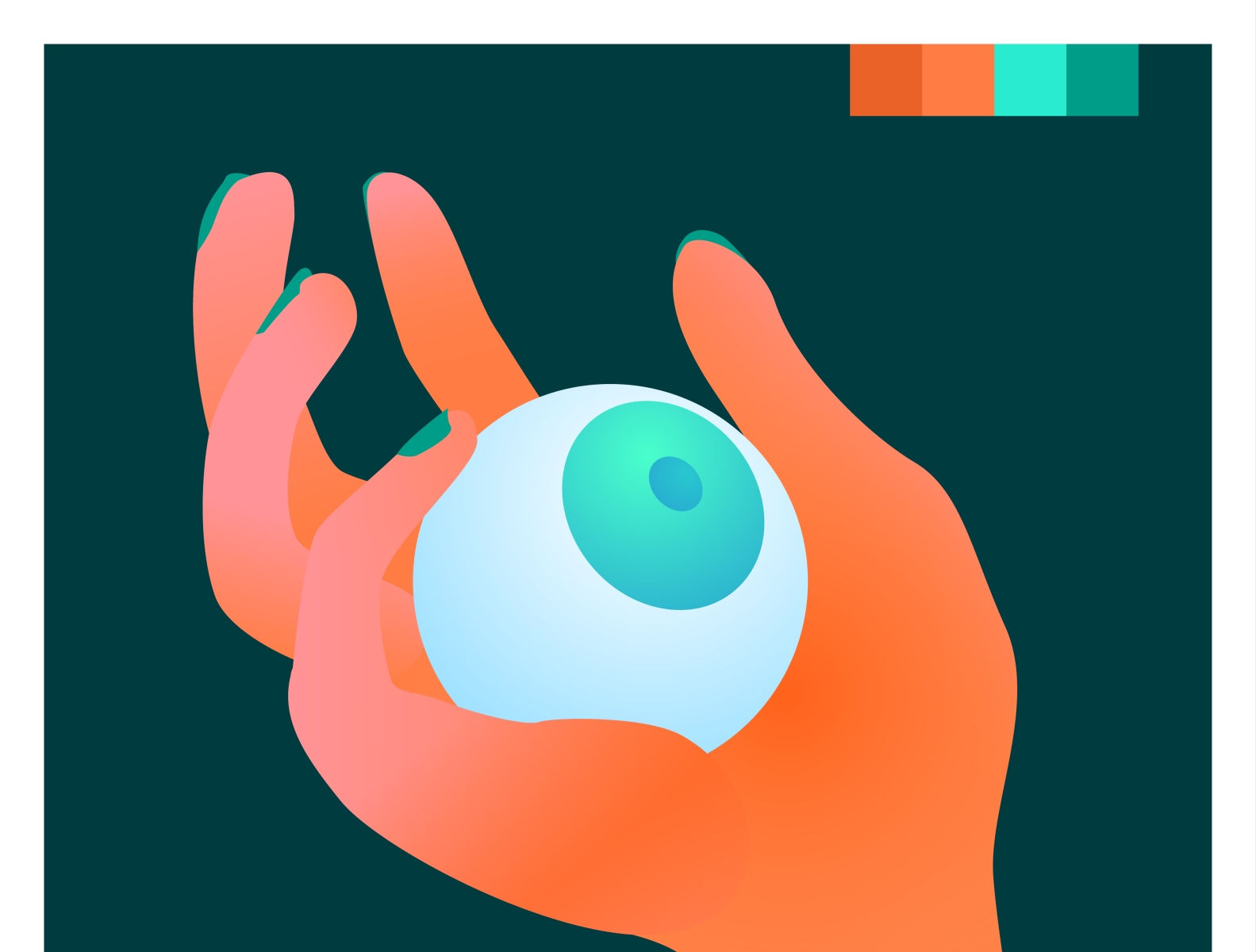 eye on hand by Tien P on Dribbble