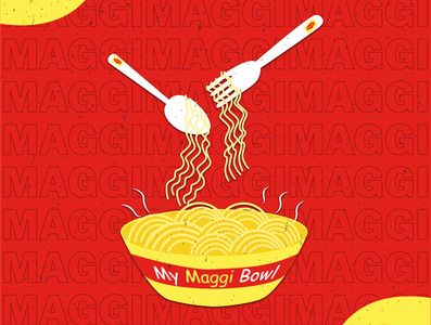 maggi post by karan pahuja on Dribbble