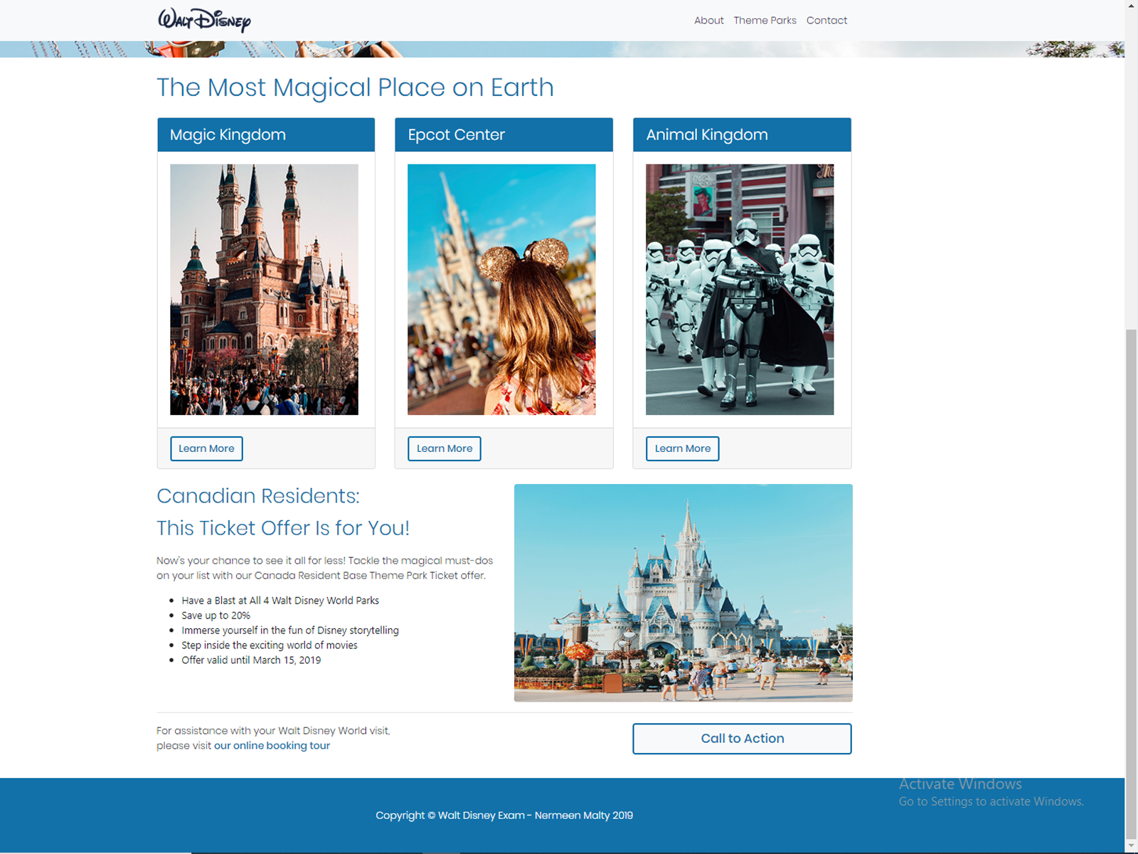 Disney website/Home page by Nermeen Malty on Dribbble