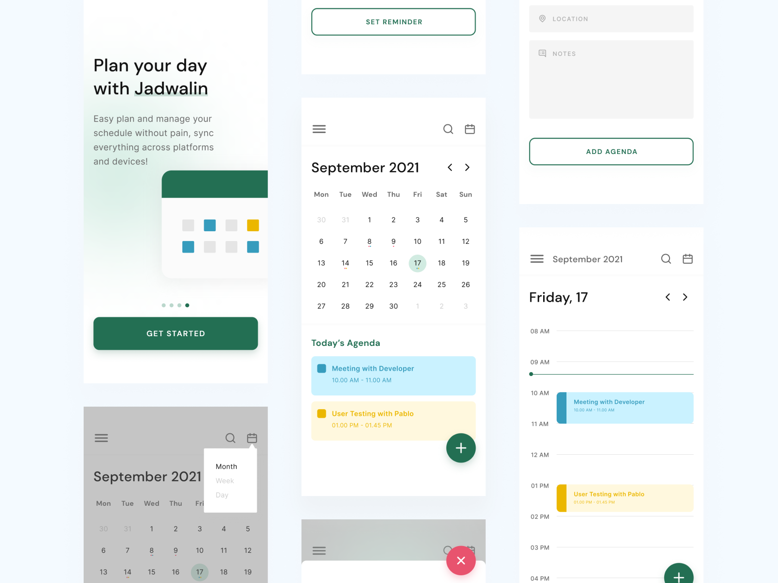 Dribbble - Jadwalin-Schedule App.png by Fajar Mukharom