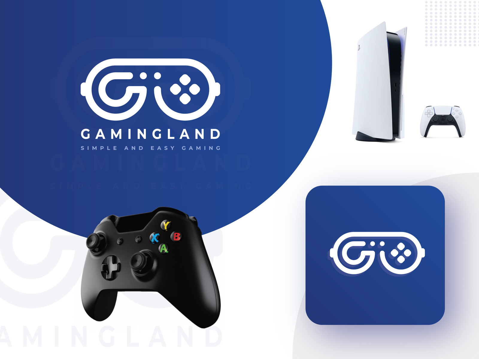 GamingLand Logo Concept by Sophia Miller for Bacancy on Dribbble