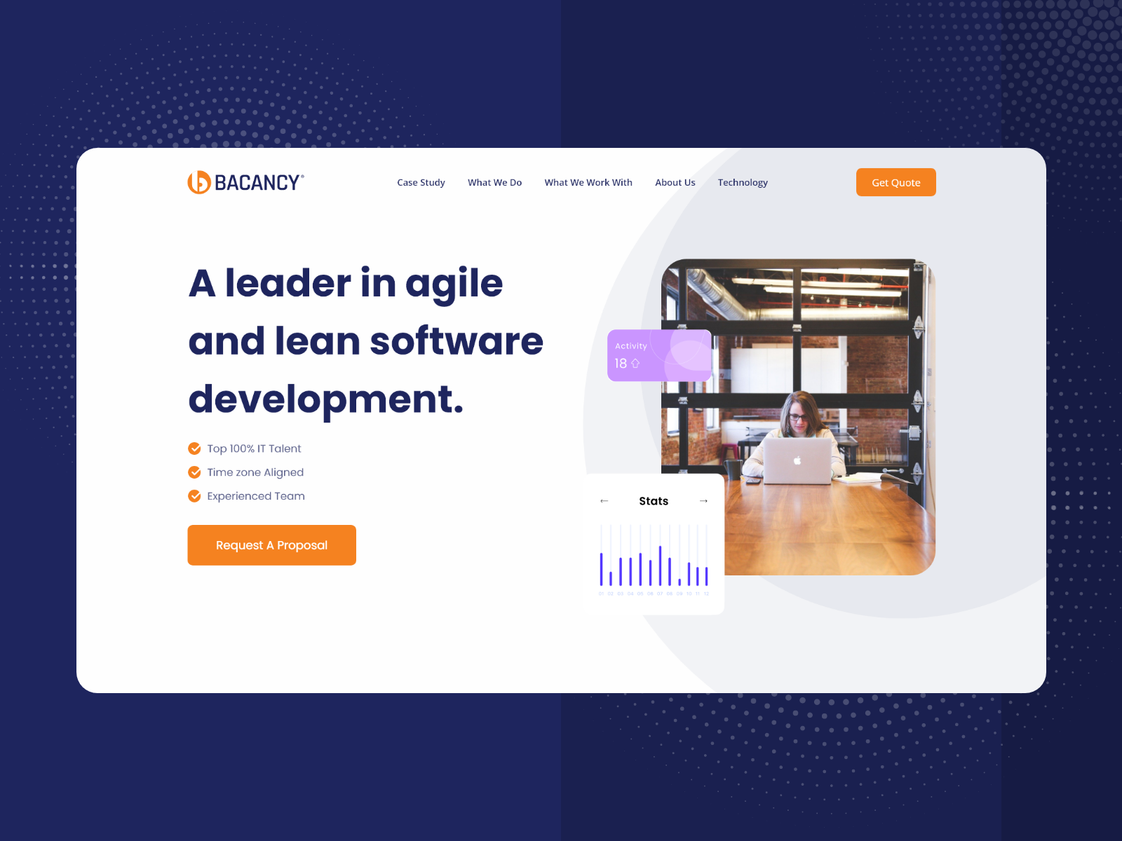 Bacancy - Software Development Hero Section by Sophia Miller for ...