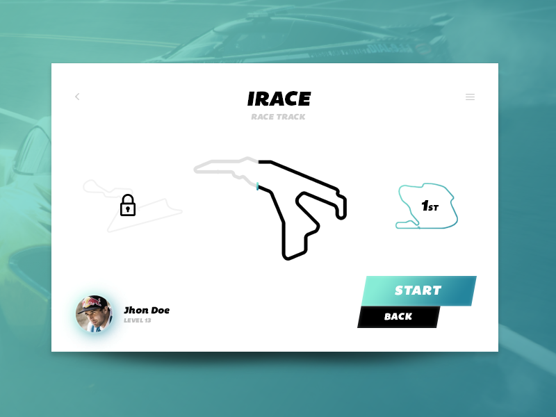Day 061 - IRACE Track Levels by Ayoub kada on Dribbble