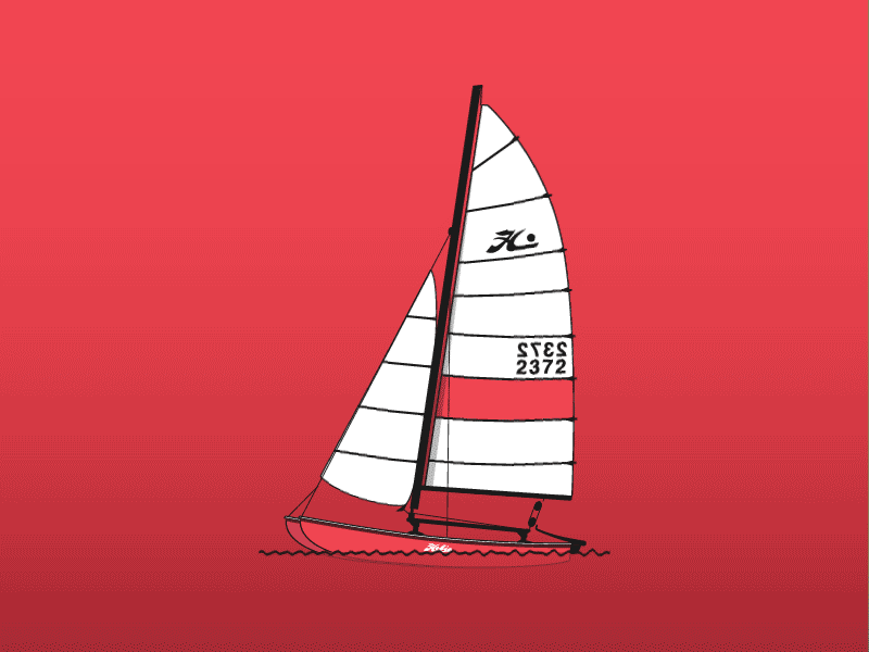 Hobie Cat Drawing