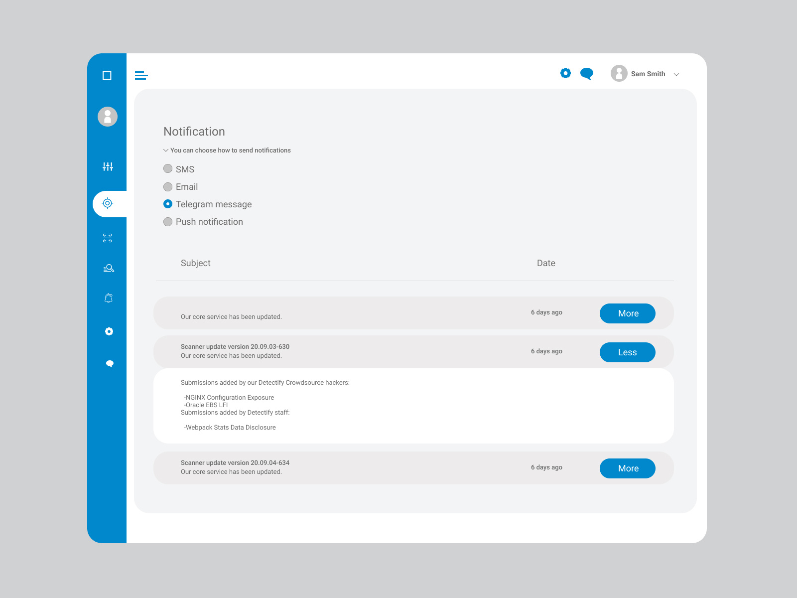 notification(controlpanel) by gandom heydari on Dribbble
