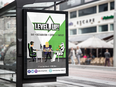 Level Up! Poster by Kaleido Studio on Dribbble
