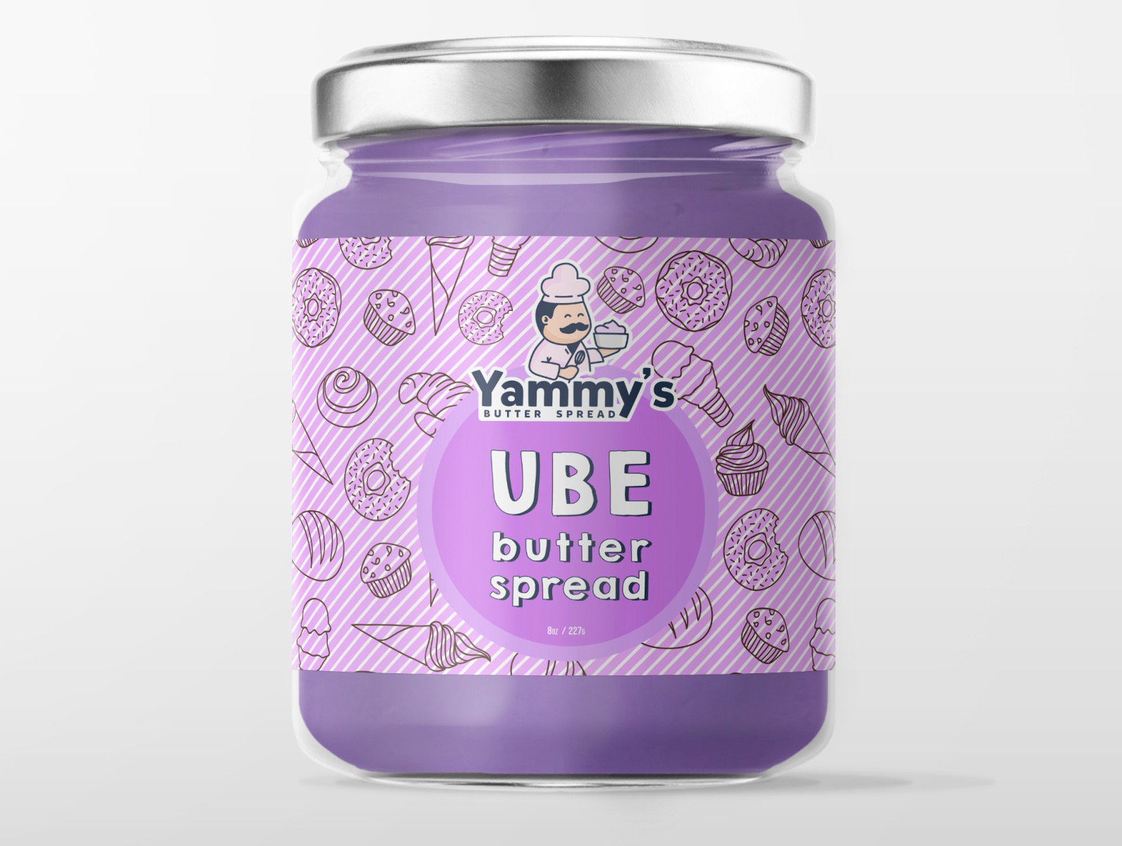 Ube Butter label design by mariana brazales on Dribbble