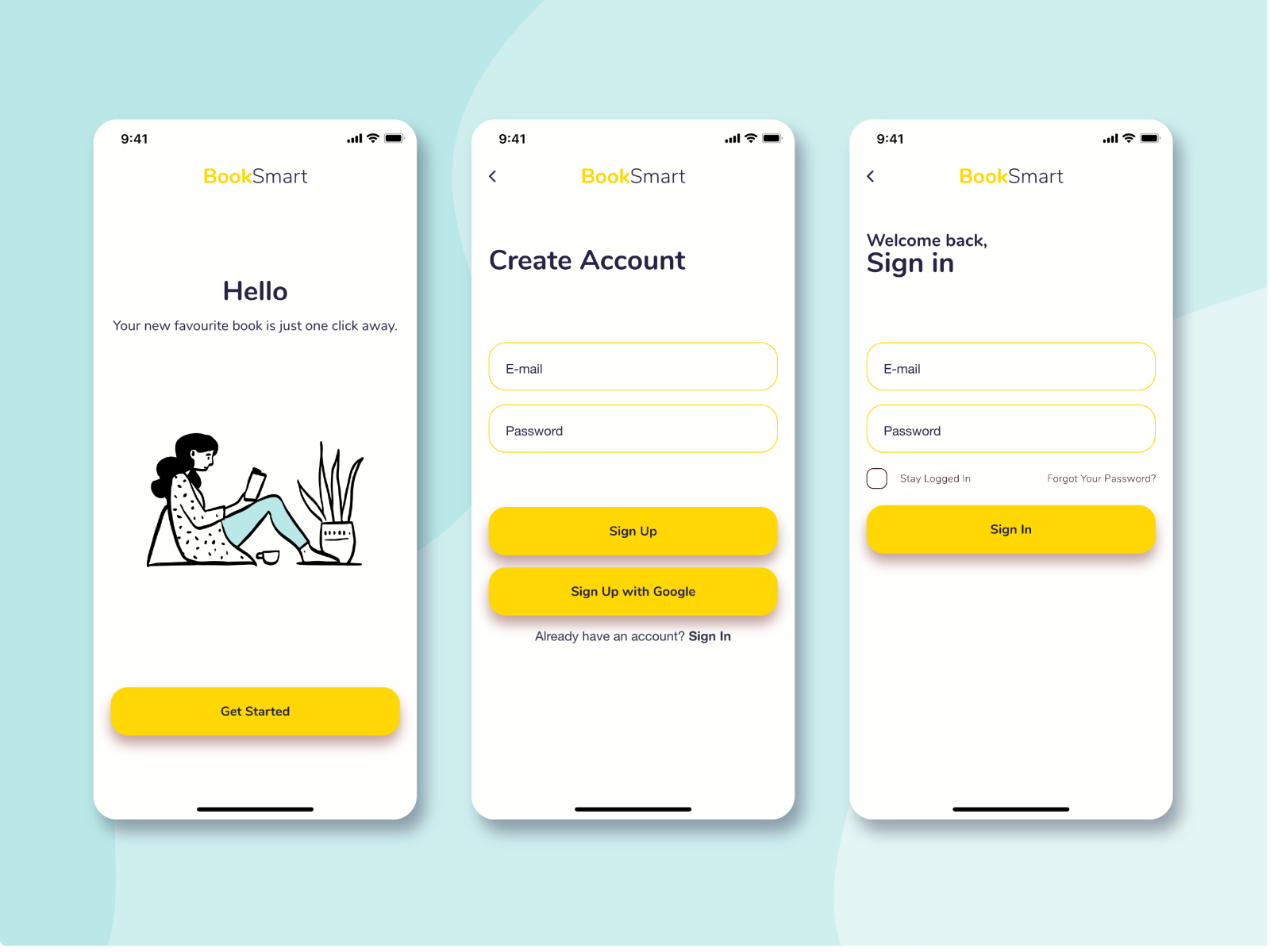 BookSmart Login by Christina Eugenia Natasha on Dribbble