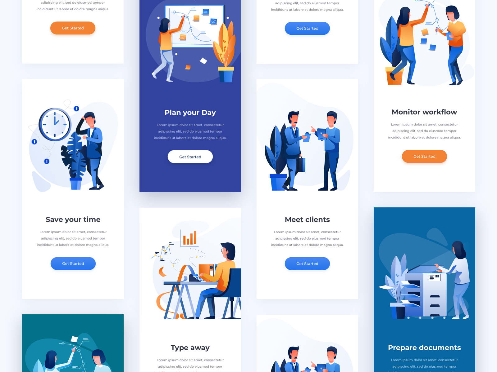 Get Started Ui By Suresh Babu Dribbble
