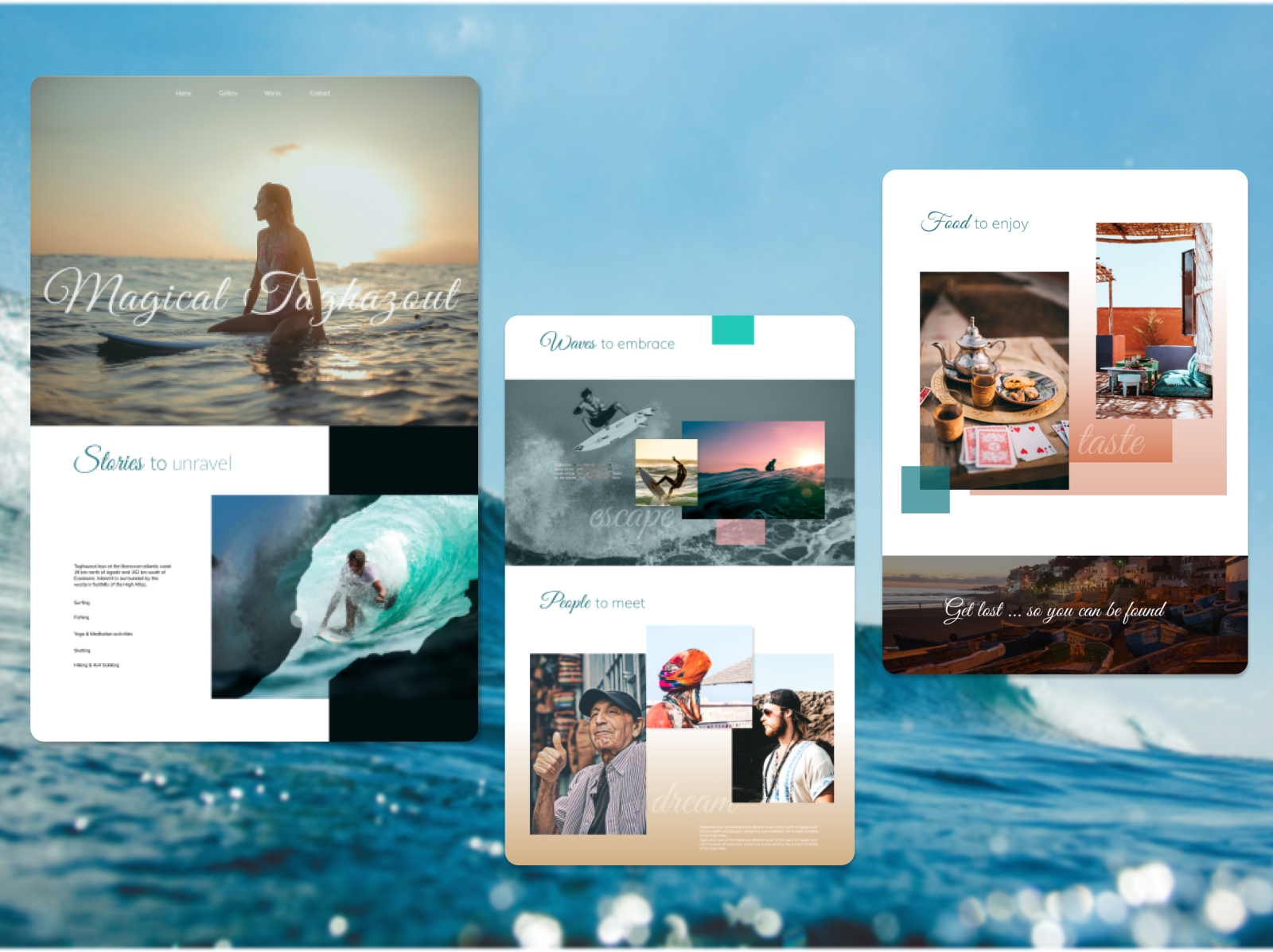 Surf Website Design by imadesiigner on Dribbble