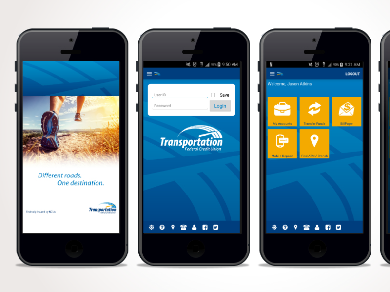 Transportation FCU App User Interface by Jason Atkins on Dribbble