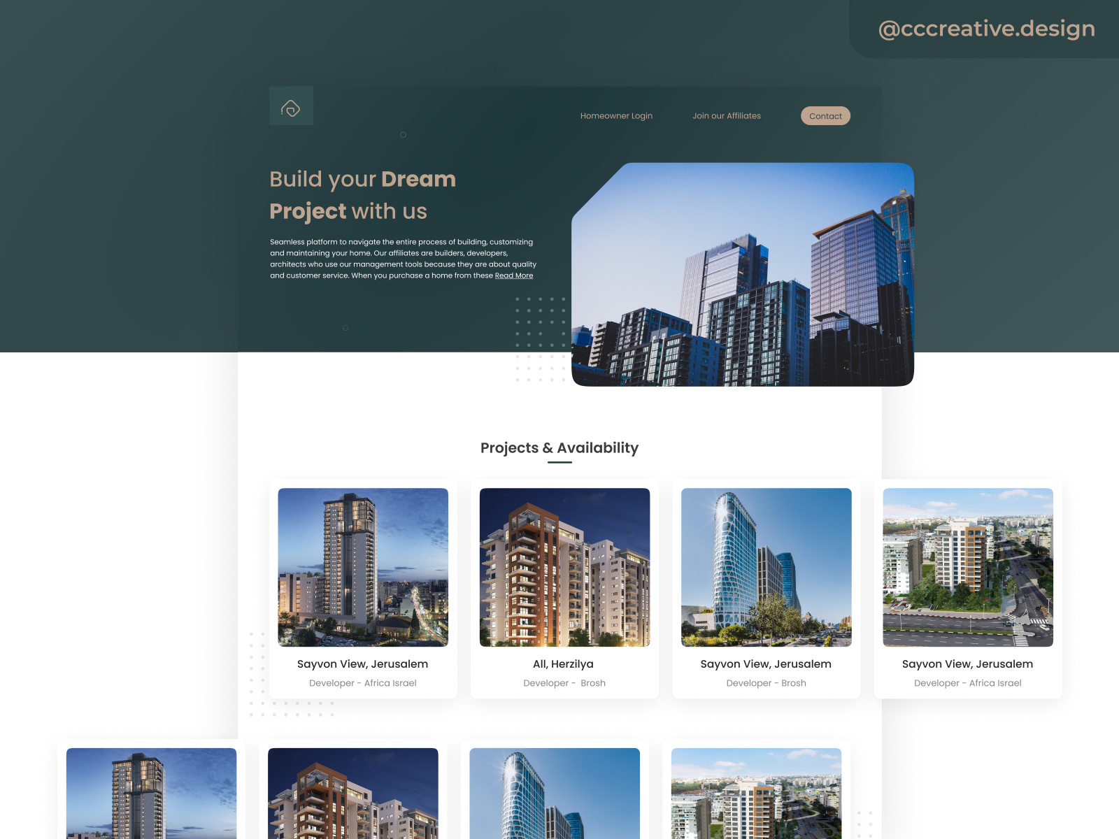Real Estate Concept Project by CC Creative on Dribbble