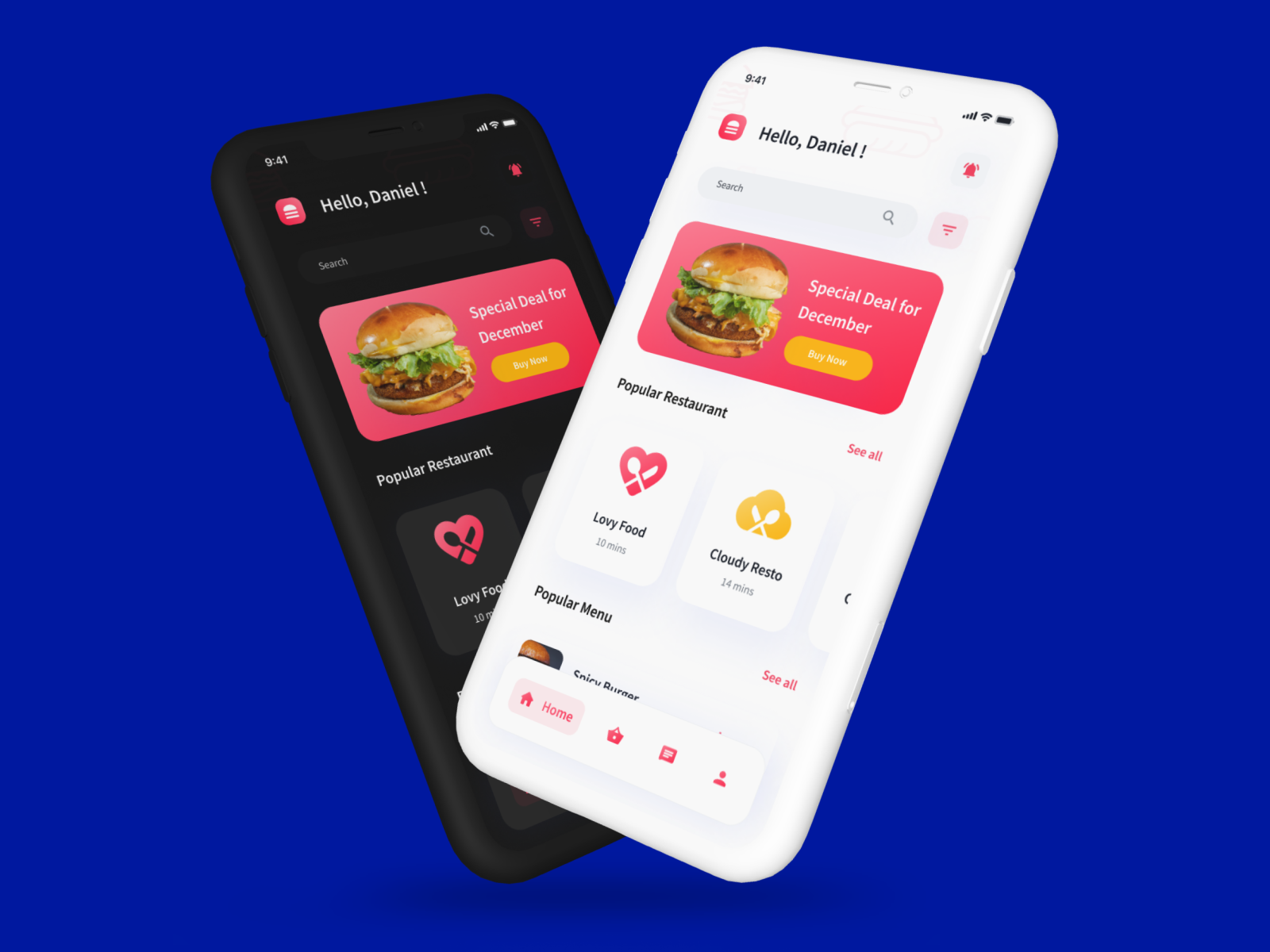 Food UX UI by Muhammad Adnan Khan on Dribbble