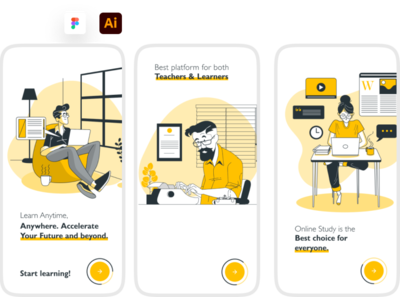 UX UI eLearning App by Muhammad Adnan Khan on Dribbble