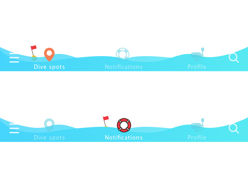 Daily UI #053 - Header Navigation by Dicky on Dribbble