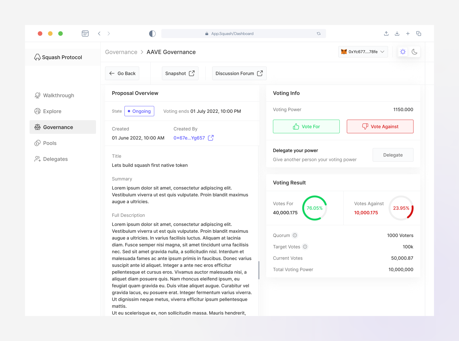 DAO Governance — Voting by Ajiteru Dolapo on Dribbble