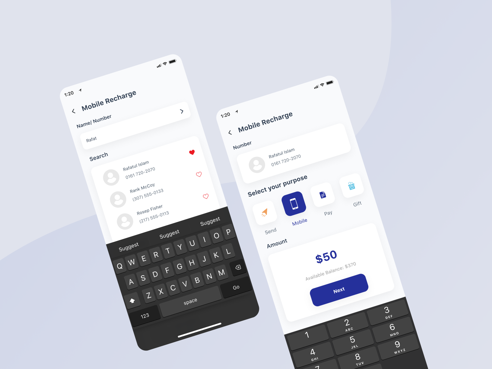 Mobile Top-up UI Kit- Digital Wallet by Md Arafat Ul Alam on Dribbble