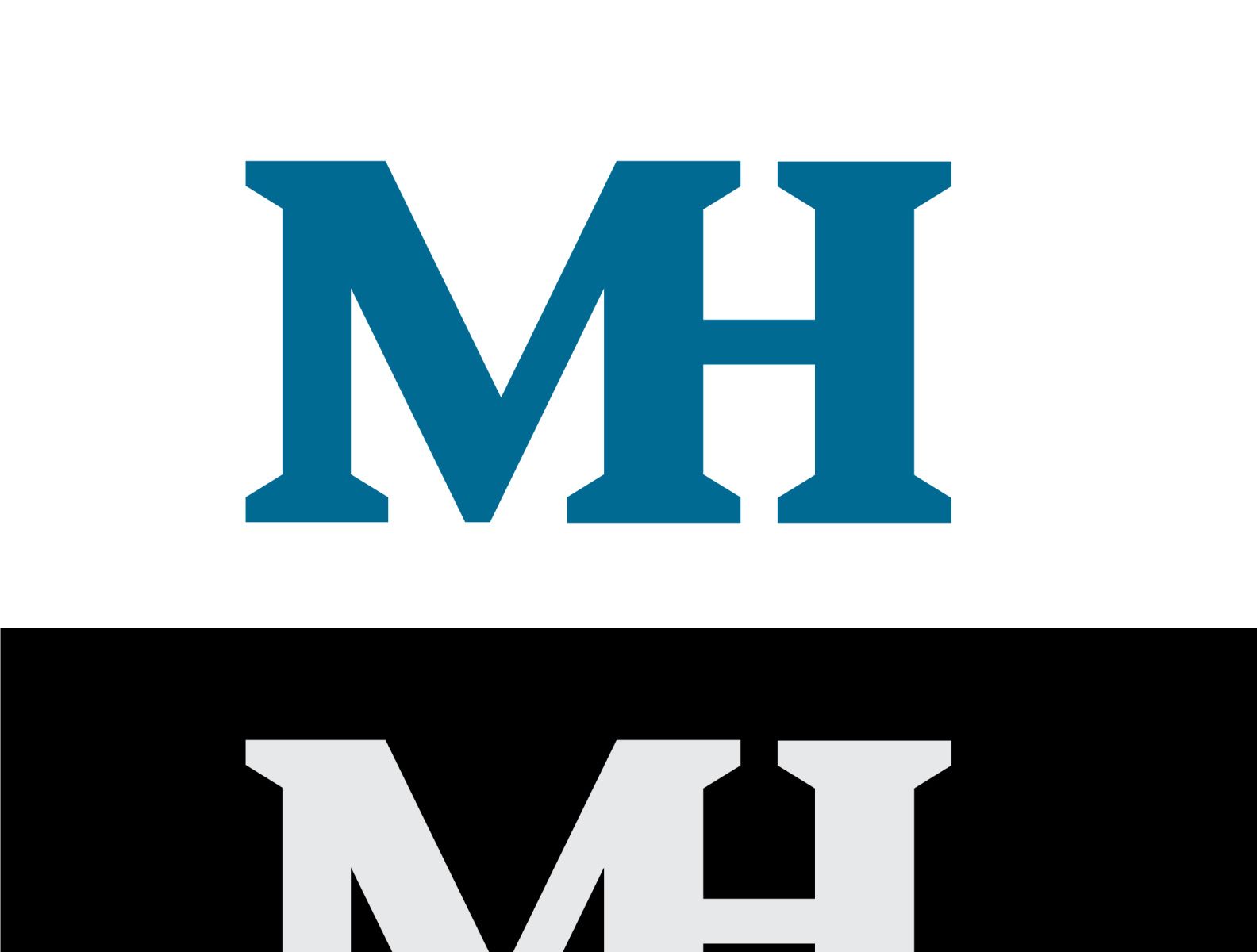 MH creative minimalist initial letter logo by Md Balayet Hossain | Logo ...