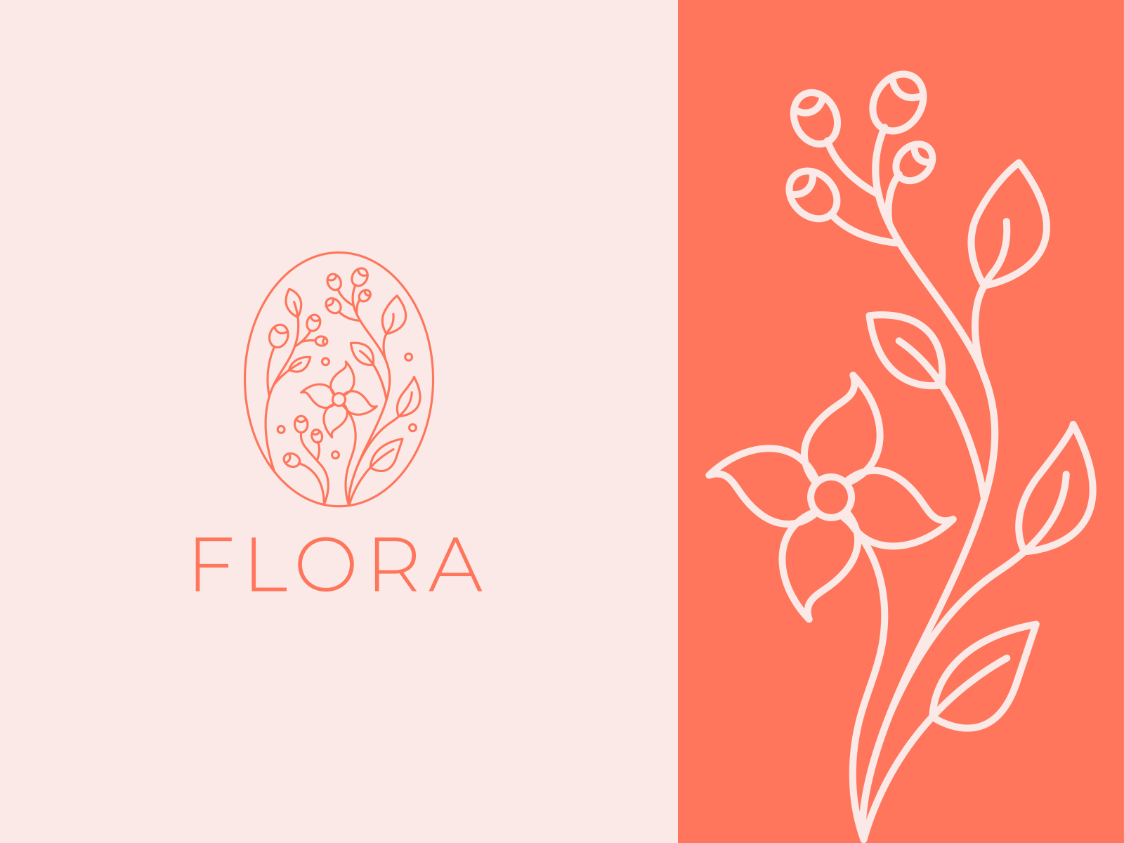 "Flora" Botanical Logo by Md. Asif Zaman on Dribbble