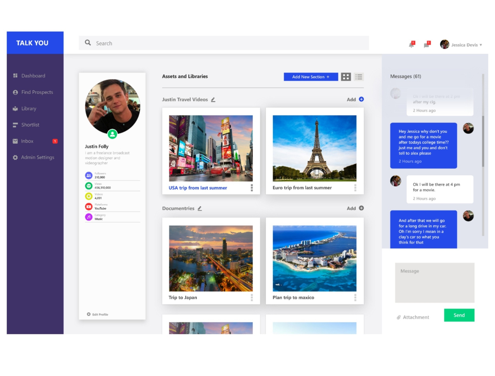 Profile Feed Web Ui Design by Raj Rajyaguru on Dribbble