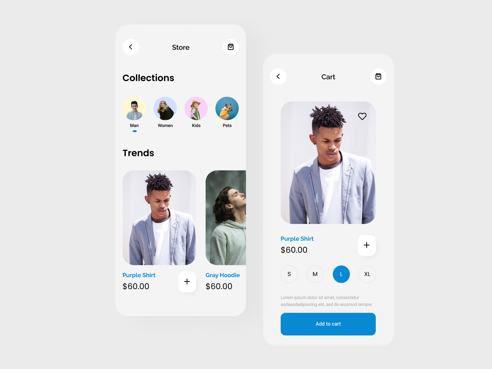 Cloth Shopping app ui design by Raj Rajyaguru on Dribbble
