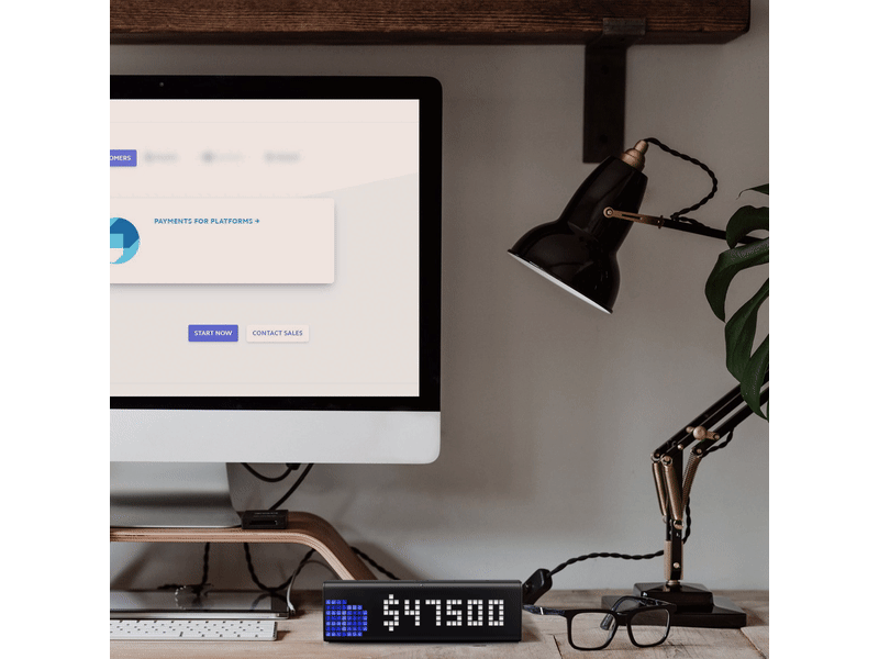 Gif animation for Stripe counter by Oko Sunca on Dribbble