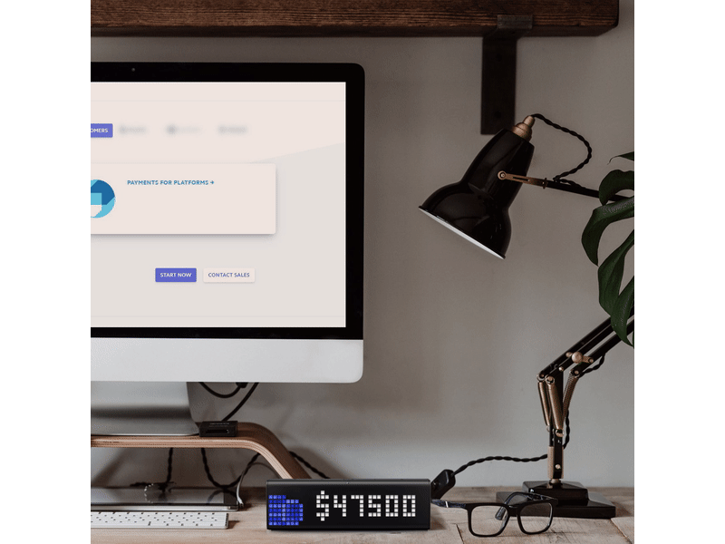 Gif animation for Stripe counter by Oko Sunca on Dribbble