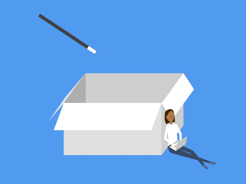 App onboarding gif by Min Kim for PostBeyond on Dribbble