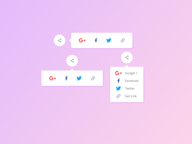 Share Button UI Design by EpicInk Design Studio on Dribbble