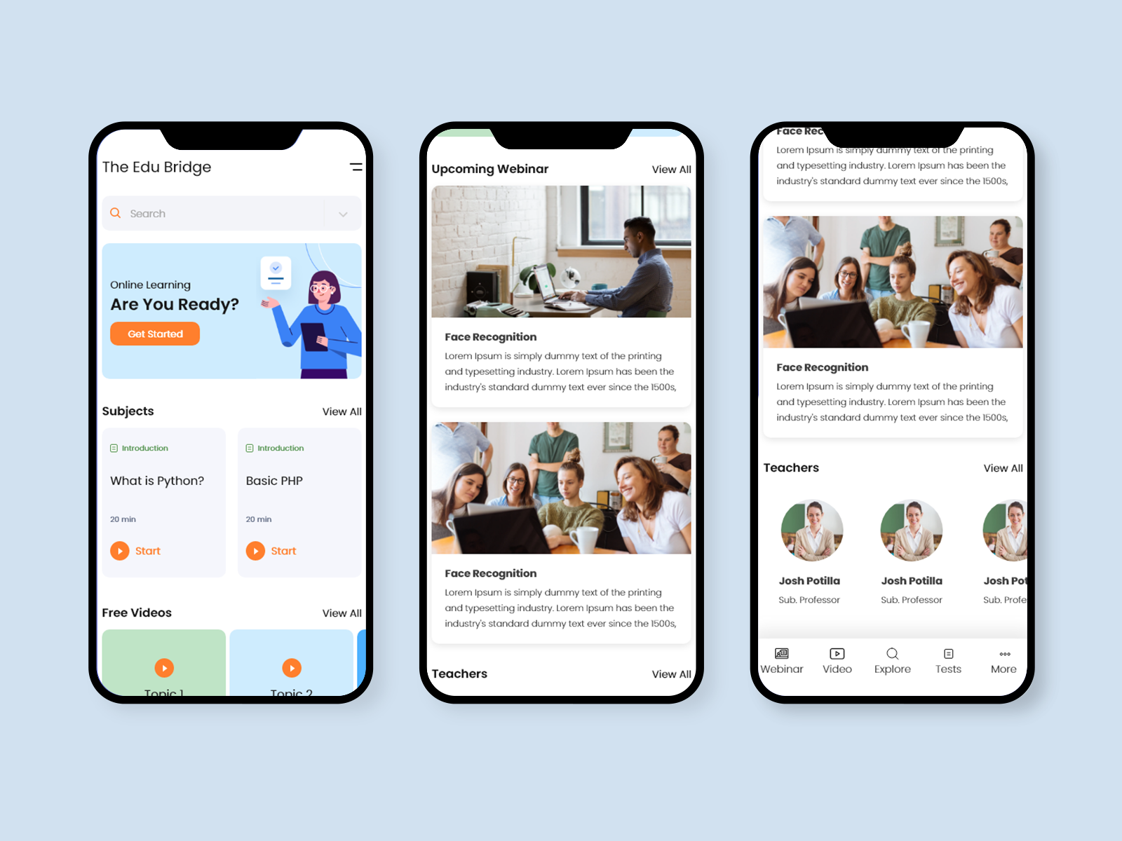 Educational App UI Design - The Edu Bridge by EpicInk Design Studio on ...
