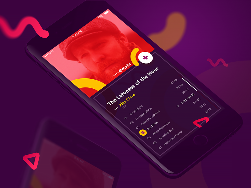 Music Album Mobile Preview by Serhiy Torba on Dribbble