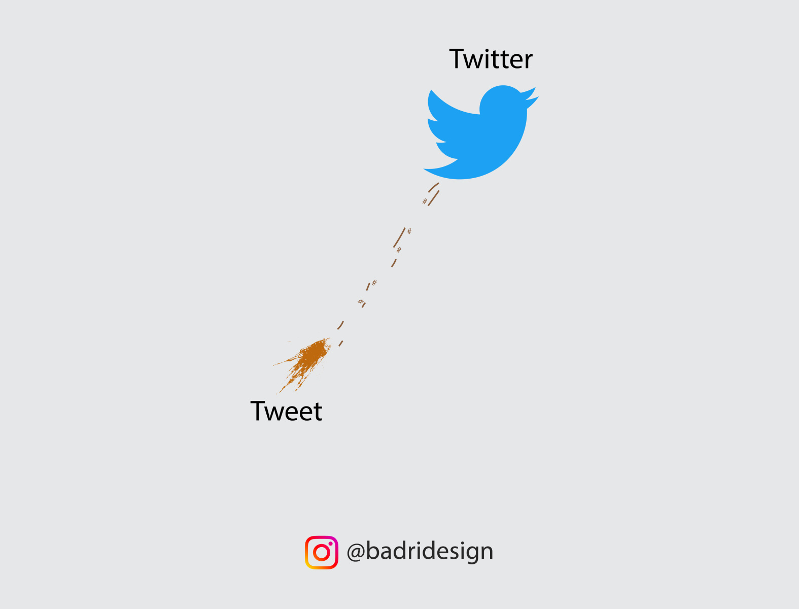 Twitter Vs. Tweet by Badri Design on Dribbble