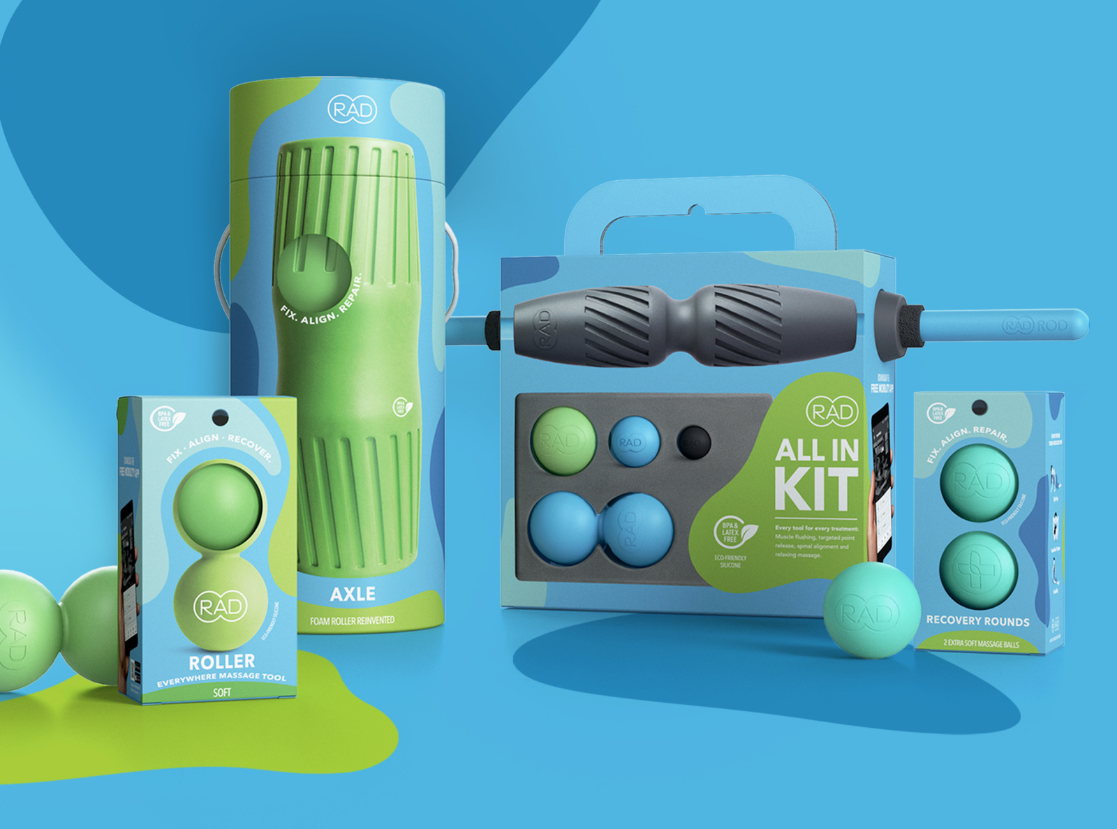 RAD Roller Packaging by Kyle Saxton on Dribbble