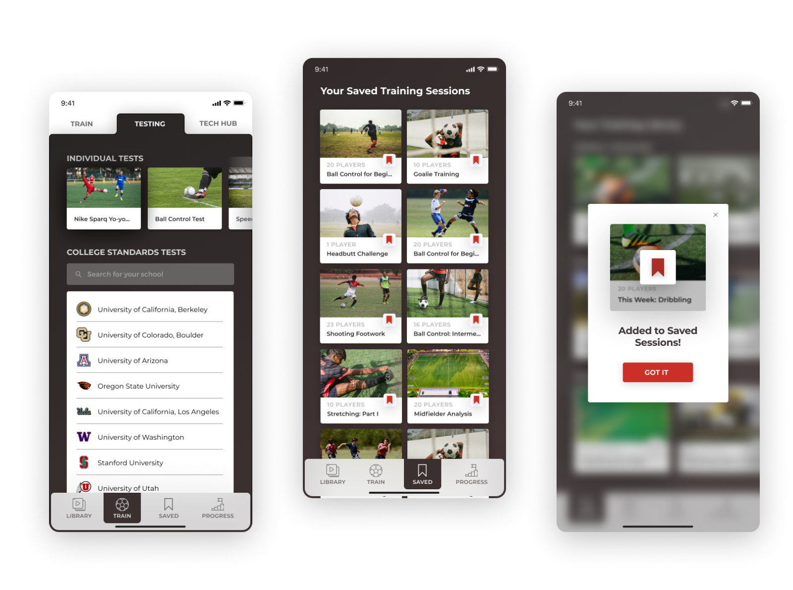 Fitness Training App by Sarah Hall on Dribbble