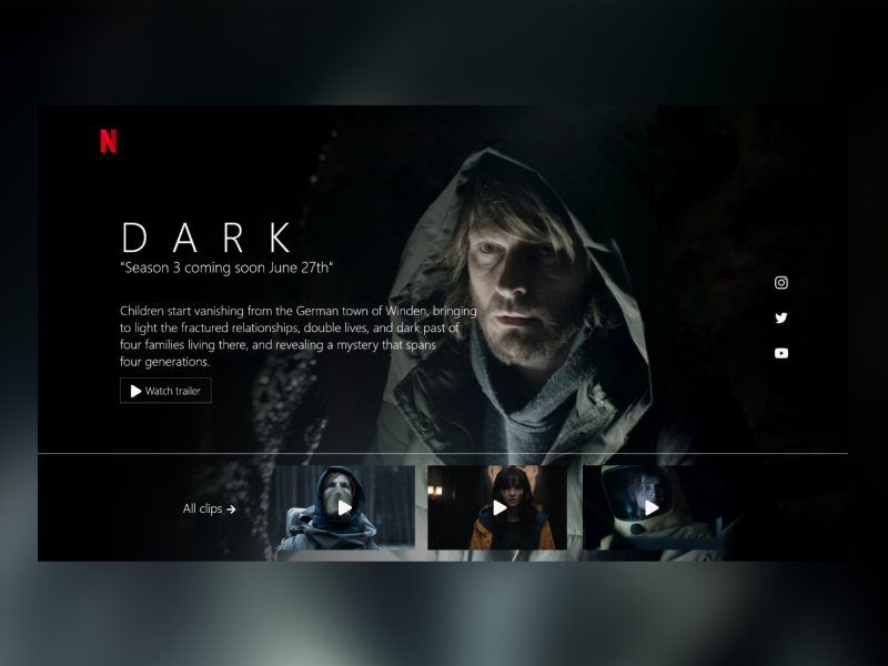 Dark Netflix - Landing Page by Muhammad Ilham Saputra on Dribbble