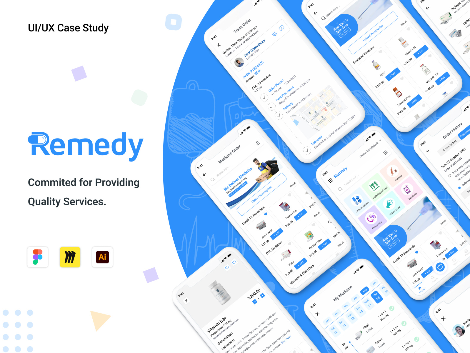 Remedy-Online Medicine Delivery App UI/UX Case Study by Gausul Haque ...