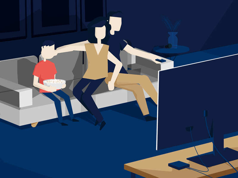 Let's watch something together by Shammer Diaz on Dribbble