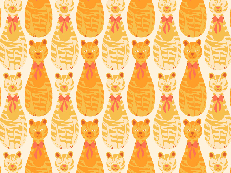 Mod Cat 1 by Allie Runnion on Dribbble