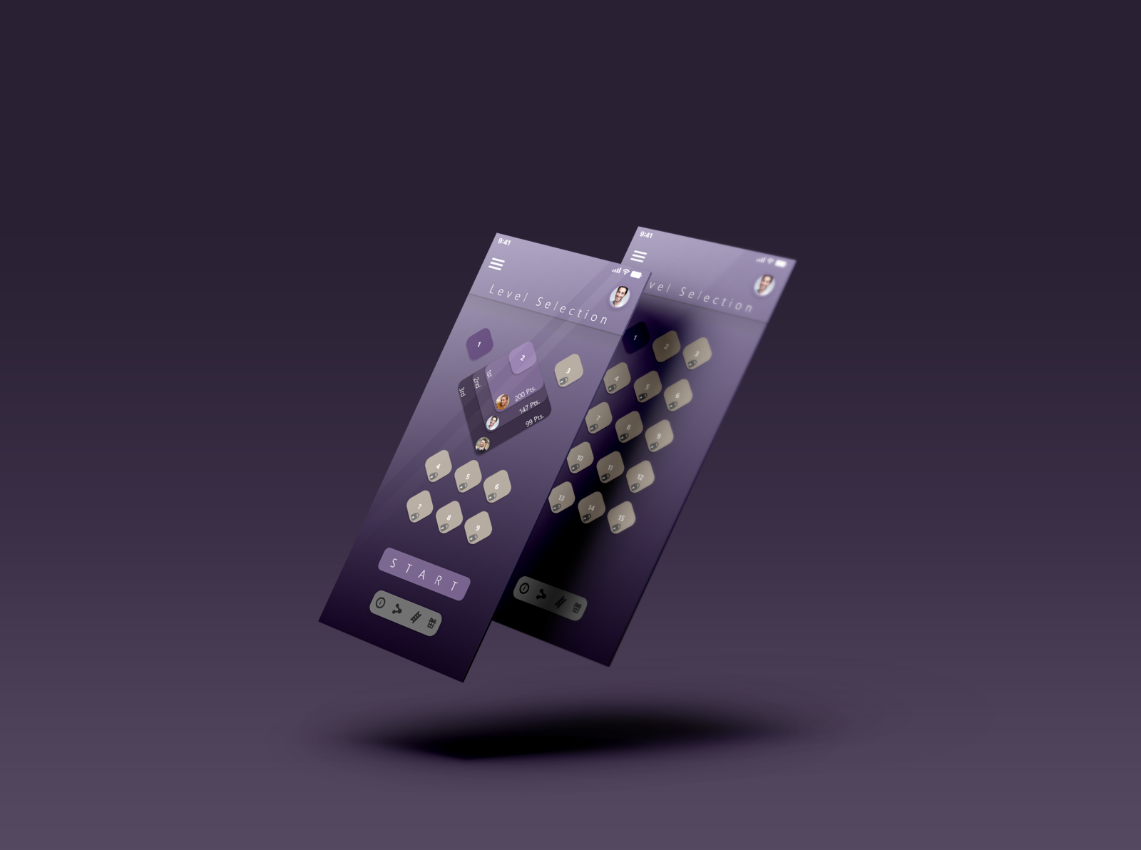 Level Selection Screens by Mahmoud on Dribbble