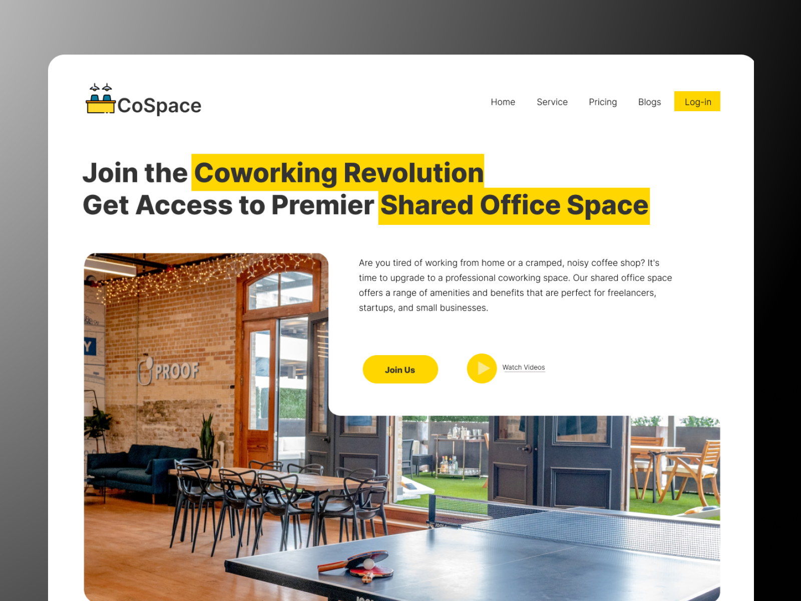 CoSpace Site by Moh Heri on Dribbble