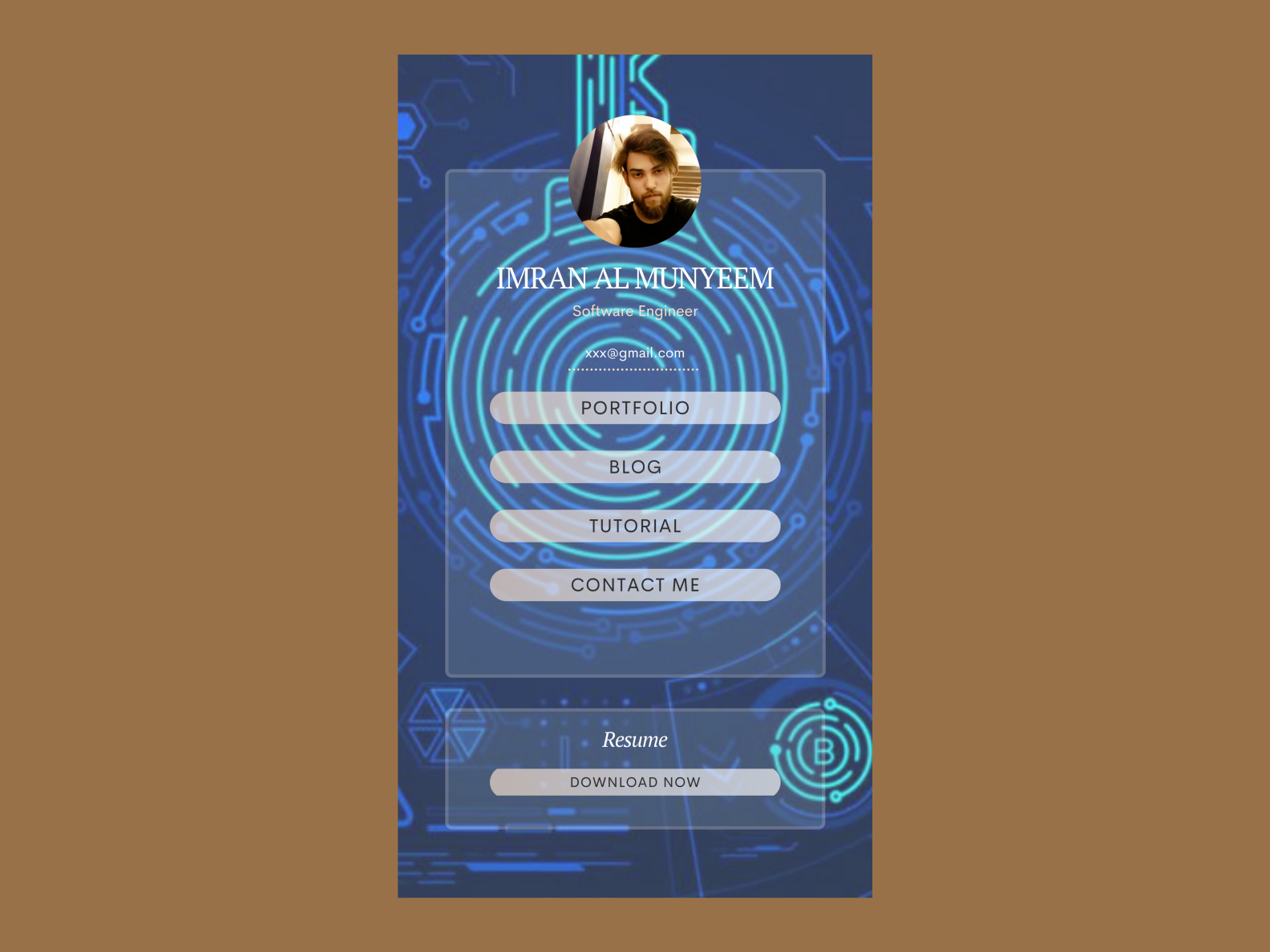 Bio Website UI Design by Imran Al Munyeem on Dribbble