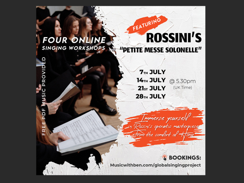 Flyer Design for a "Singing Workshop" by Mahmud Bhuiyan on Dribbble