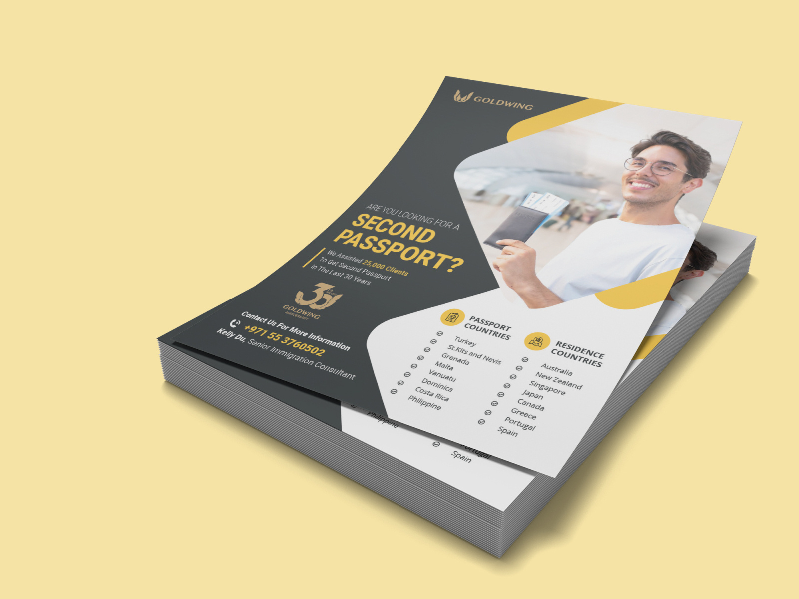 Flyer Design for a Immigration Consultant by Mahmud Bhuiyan on Dribbble
