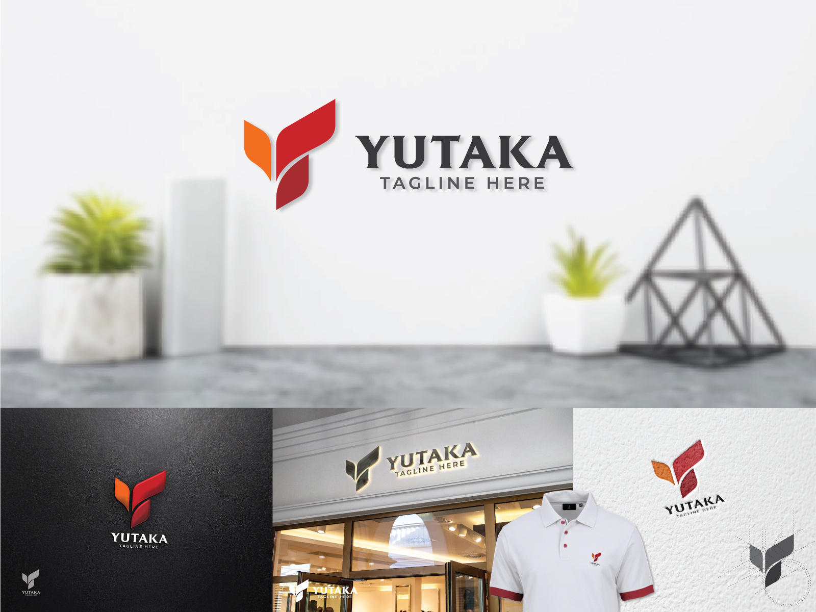 Yutaka Logo by Kin Graphics on Dribbble