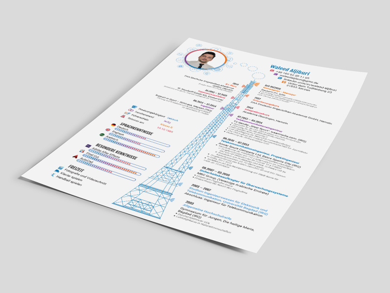 CV - Telecom Engineer by Mahmud Al Mamun on Dribbble