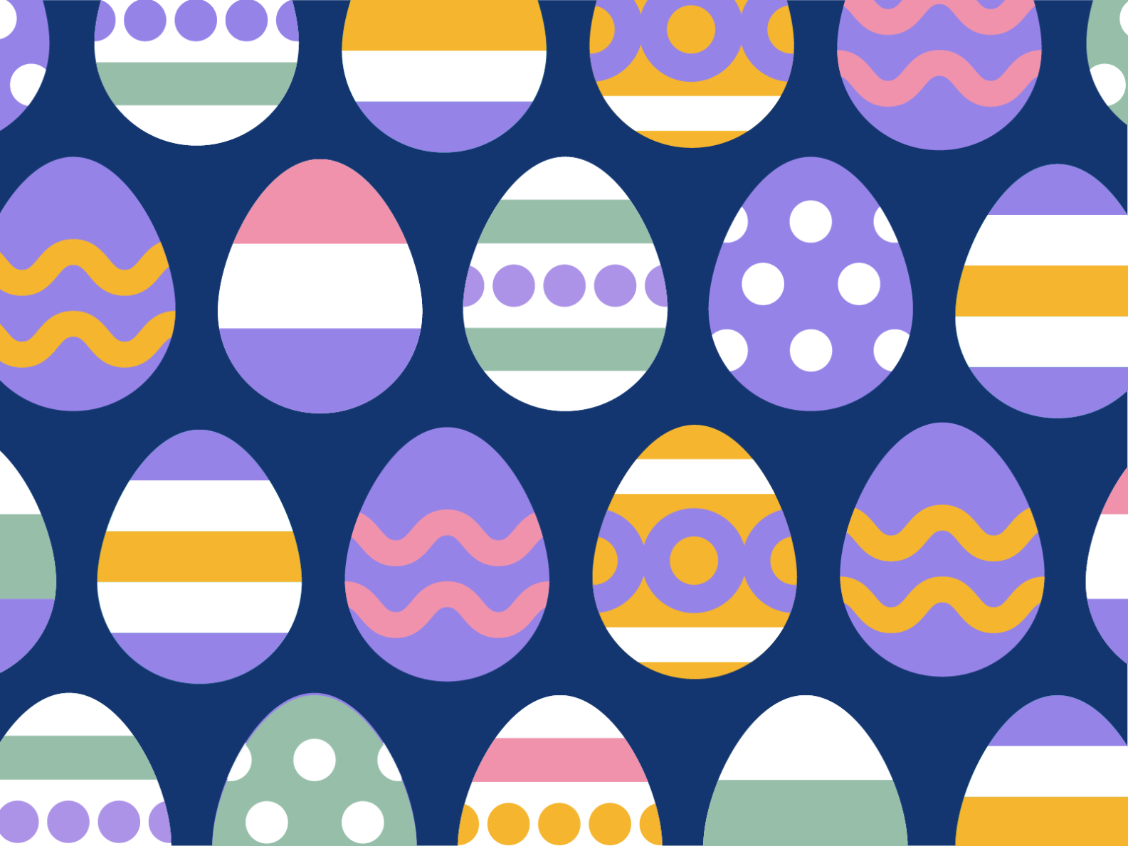 Easter Egg Pattern Vector