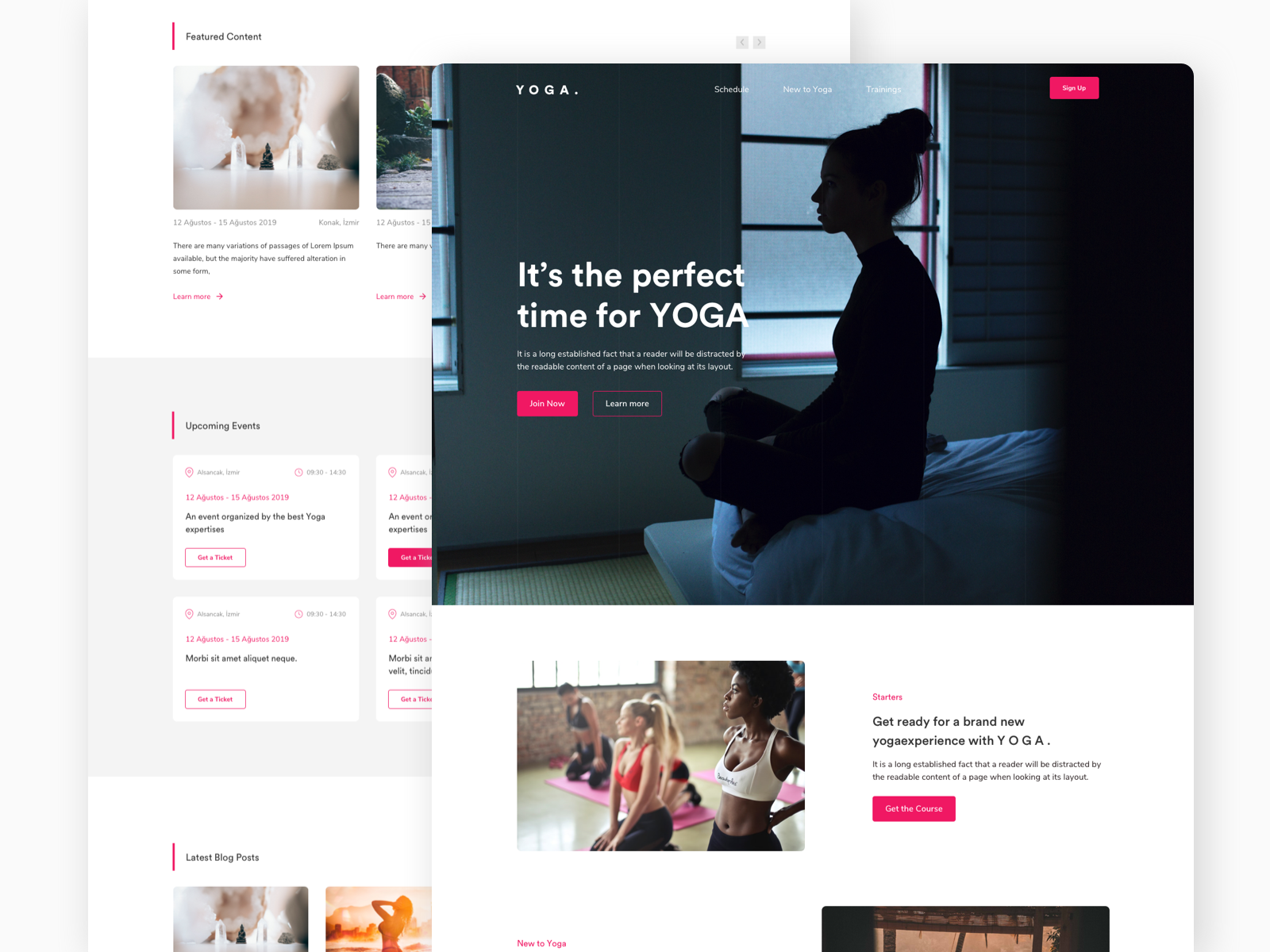 Yoga UI designs, themes, templates and downloadable graphic elements on ...