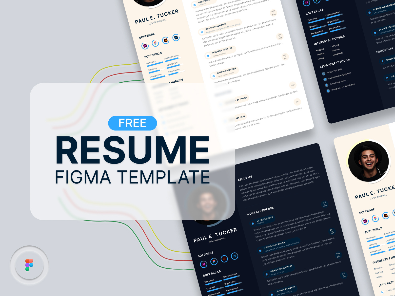 Freebie: Resume/CV Figma Template by Goodsdune on Dribbble