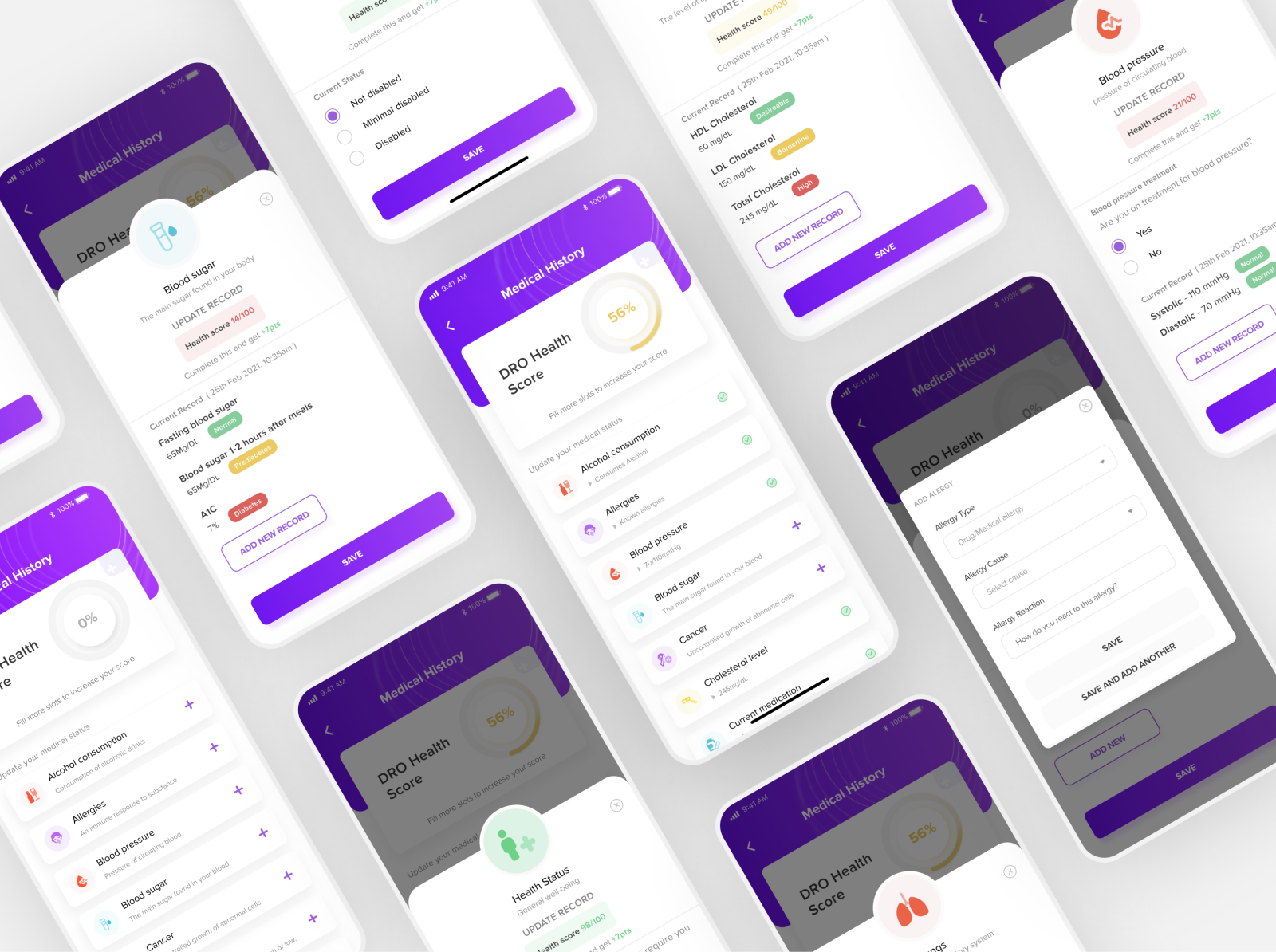 Medical History ux by Princess Karen Cummings on Dribbble