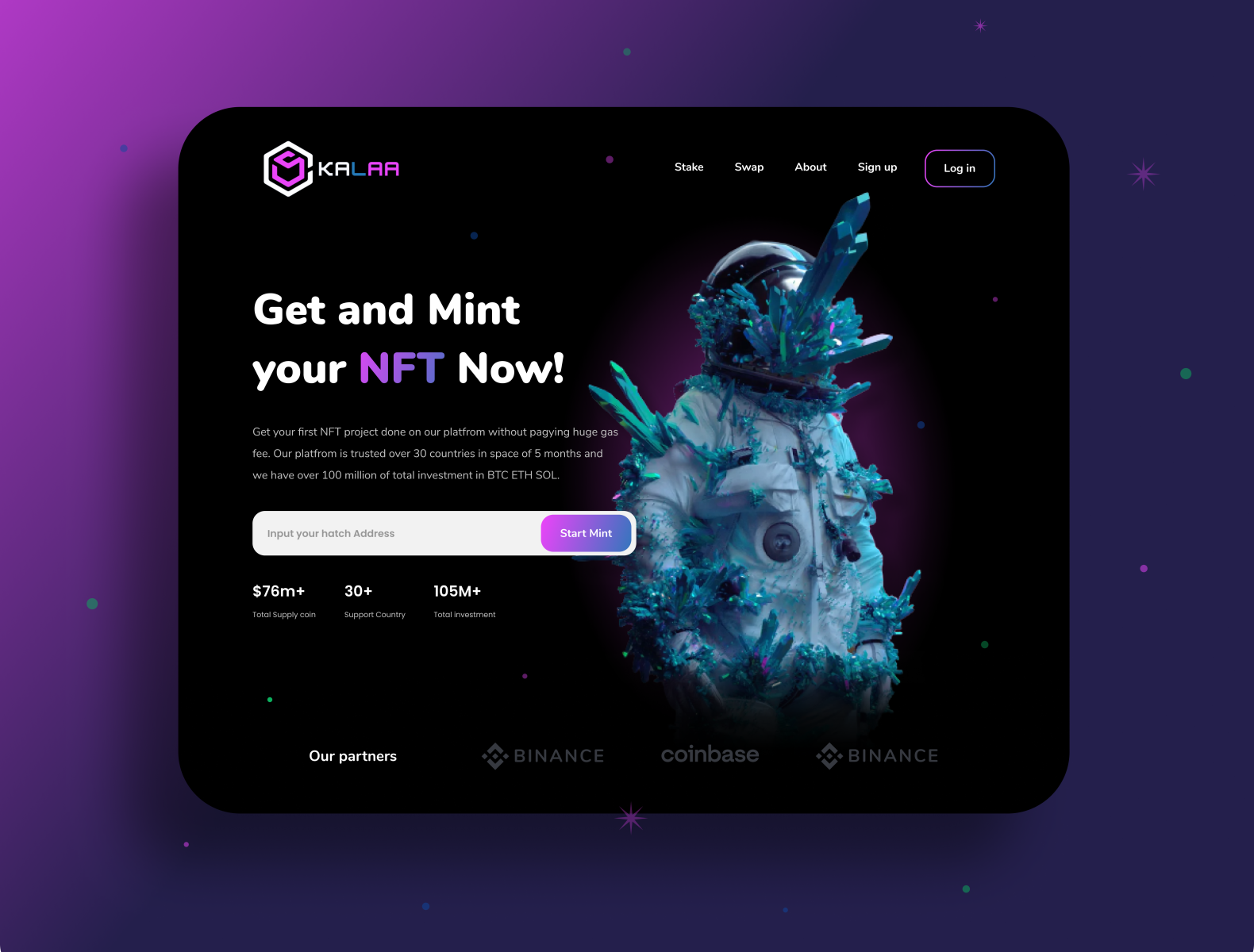 NFT Website by Princess Karen Cummings on Dribbble